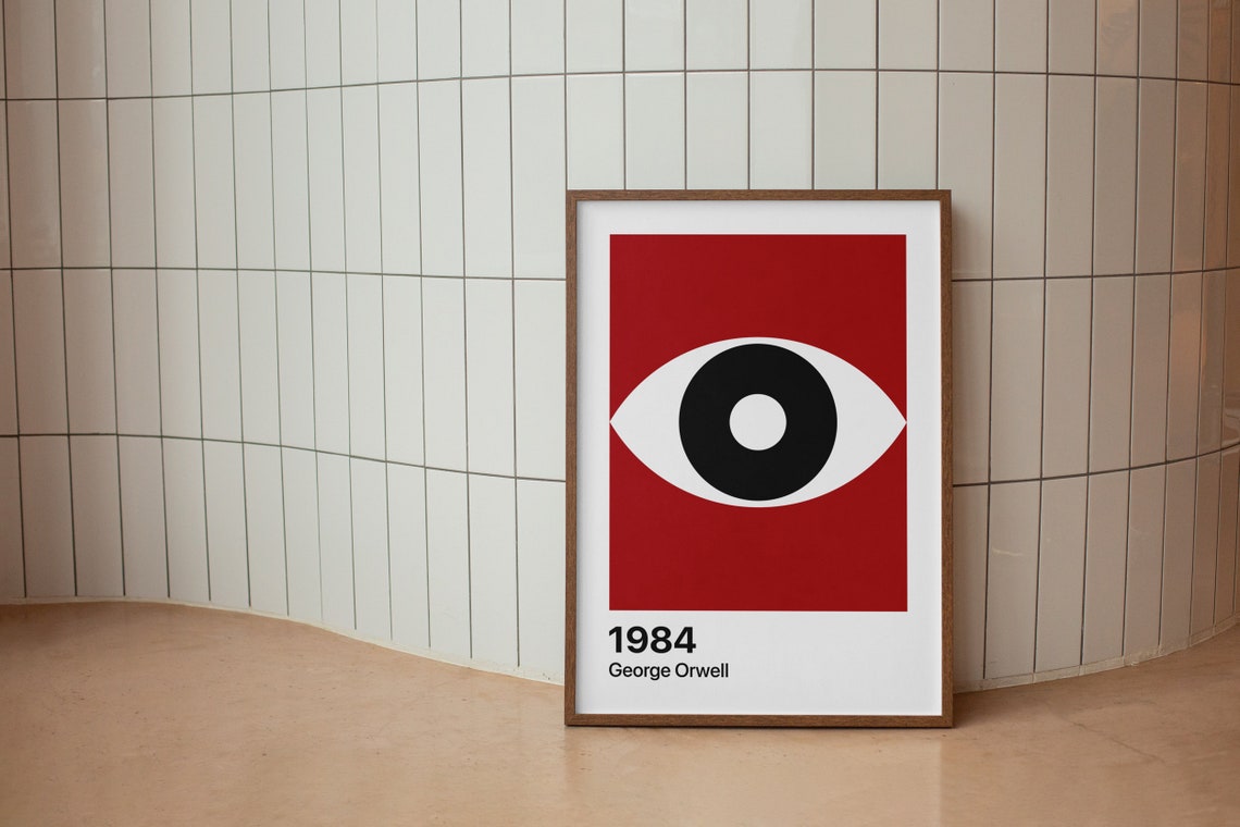 1984 George Orwell 3 Digital Posters, Retro Wall Art, Vintage ...