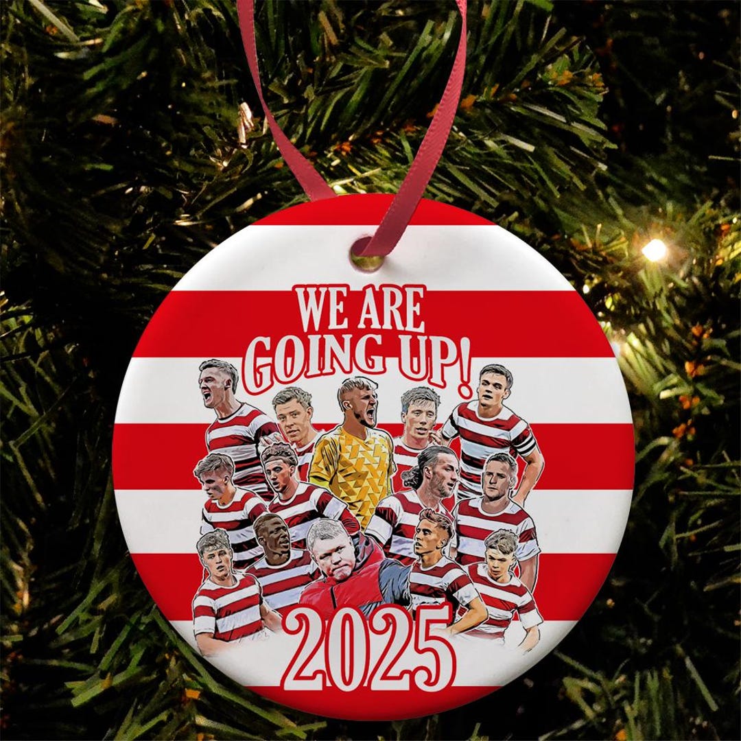 Doncaster Rovers Promoted 2024-25 We Are Going up Christmas Tree ...