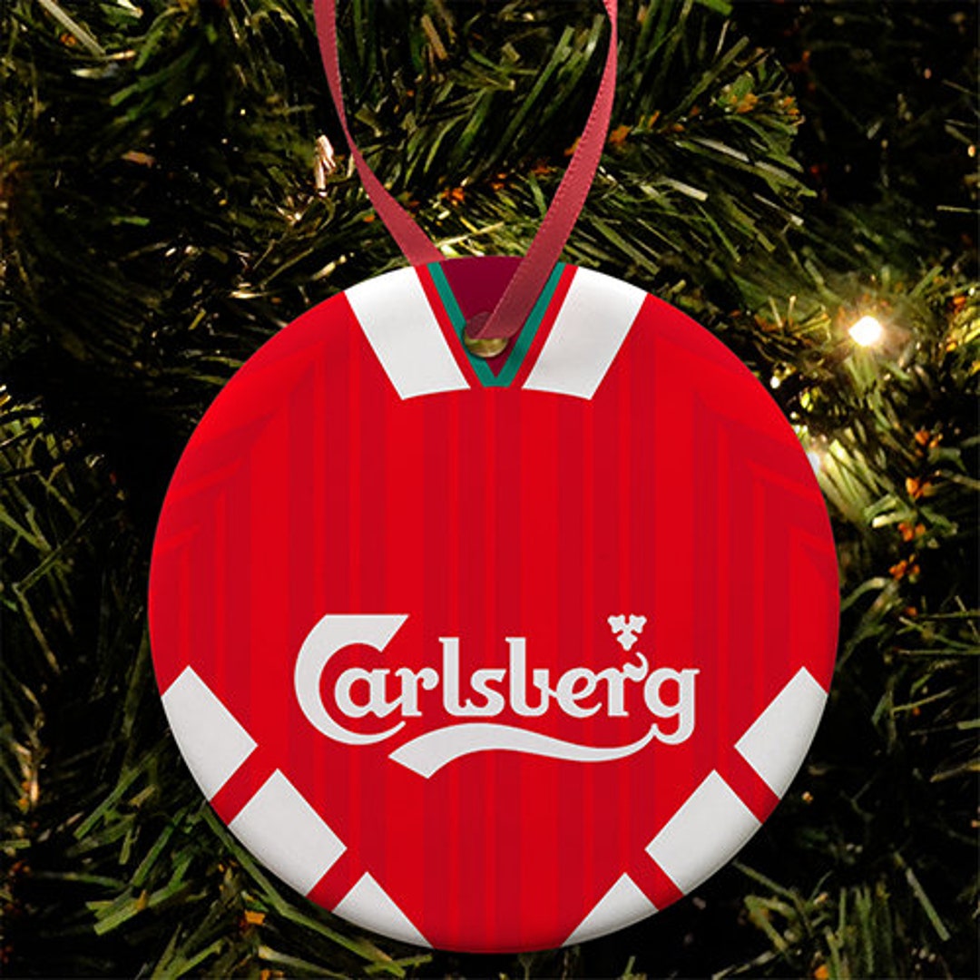 Liverpool 1993 Retro Home Shirt Kit Christmas Tree Decoration Bauble ...