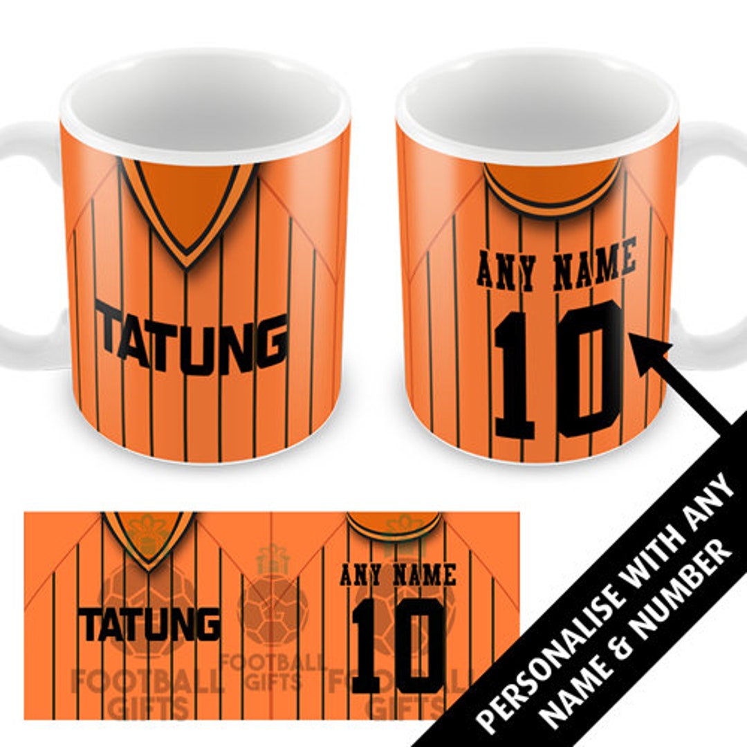 Wolves 1982 Retro Home Shirt Kit Personalised Mug Cup Great Christmas ...