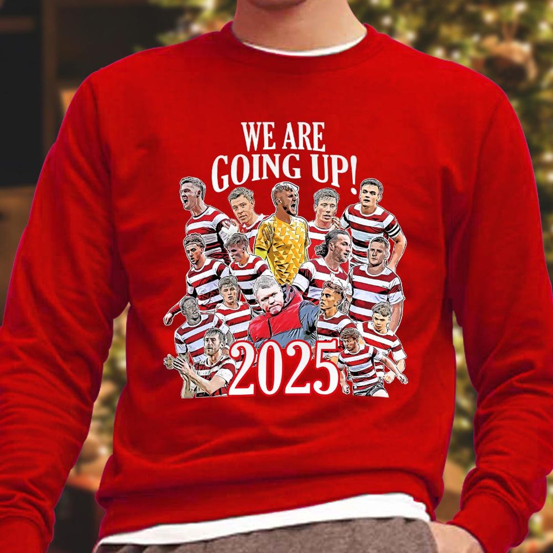 Doncaster Rovers Champions 2025 Red Jumper Top | Great Gift for Fans ...