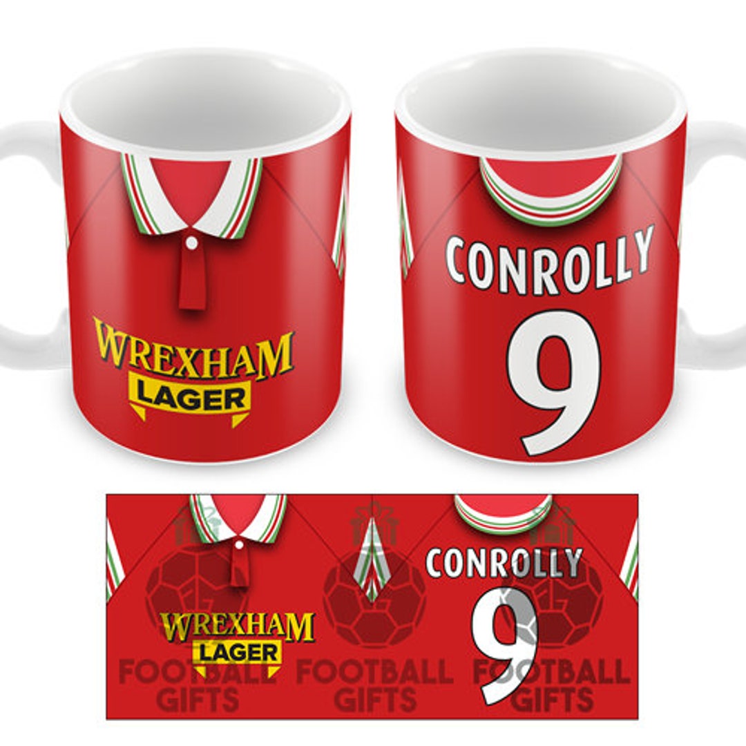 Wrexham Retro Shirt Classic Kits Mug Cup Choice of Kits Top Quality Mug ...