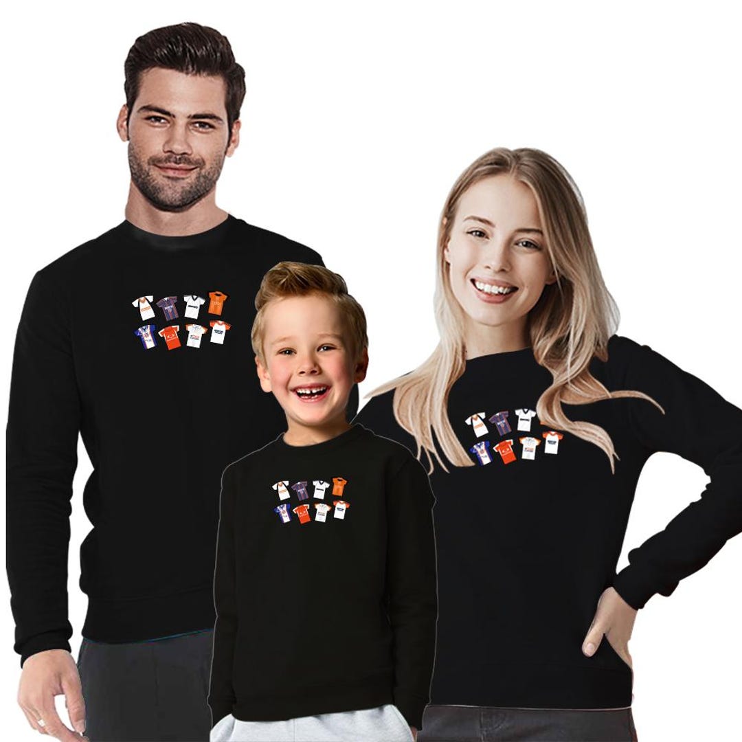 Luton Retro Kits Black Jumper Top | Great Gift for Fans | Printed in ...