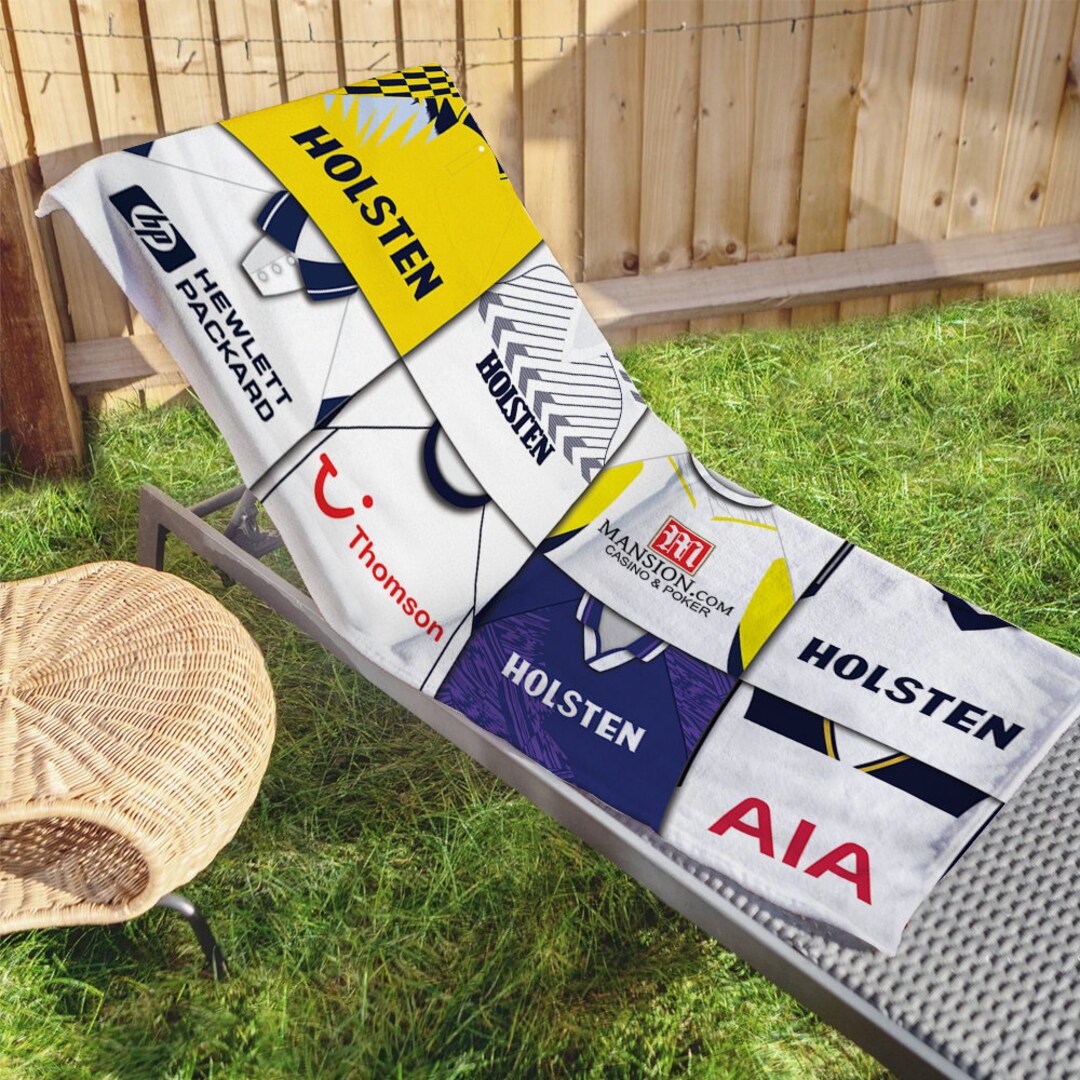 Spurs Retro Shirt Classic Kits Shirts Montage Beach Towel Top Quality ...