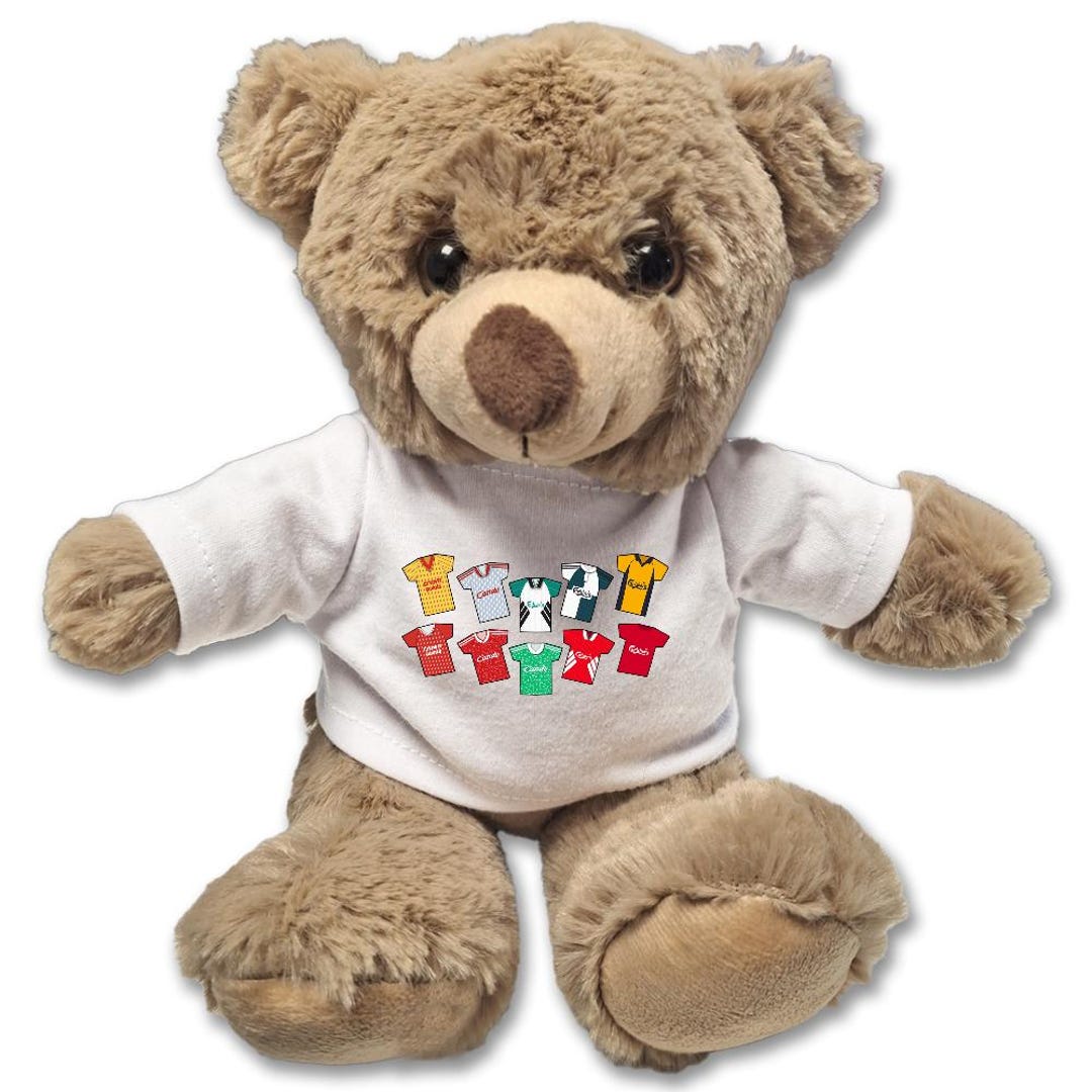 Liverpool Retro Shirt Classic Kits Teddy Bear Soft Toy Great Christmas ...
