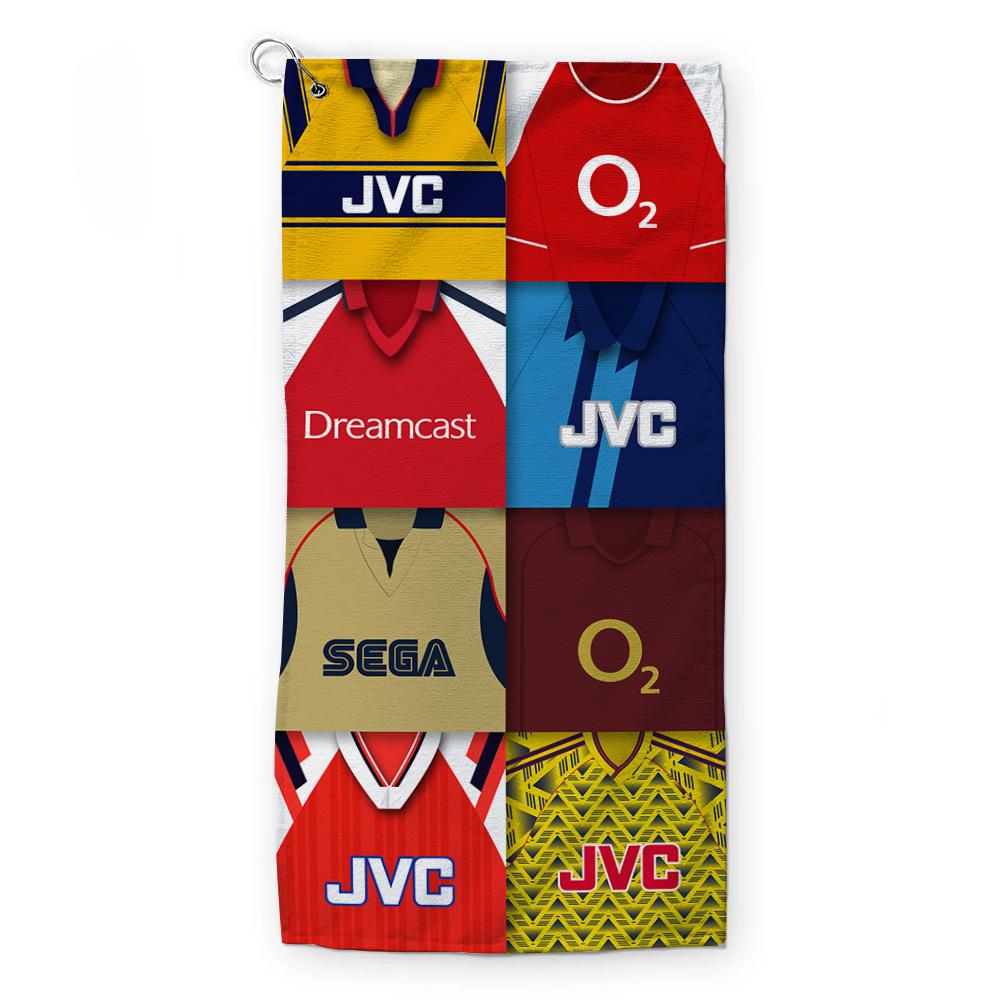 Arsenal Retro Shirt Classic Kits Shirts Montage Golf Towel Top Quality ...