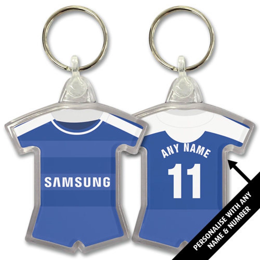 Chelsea 2012 Retro Home Shirt Kit Personalised Keyring Key Ring Key ...