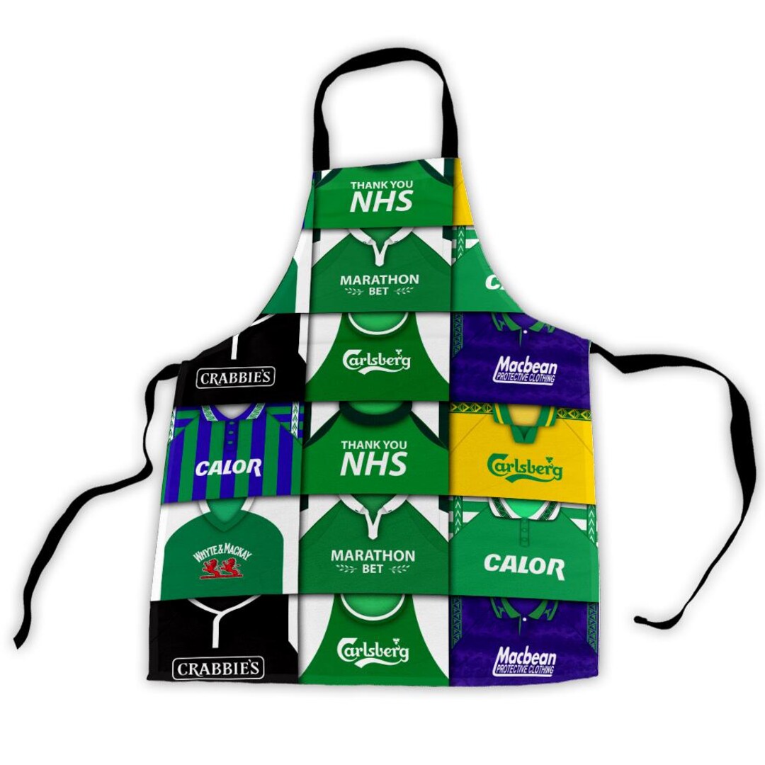 Hibs Retro Shirt Classic Kits Shirts Adult Apron | Top Quality Great ...