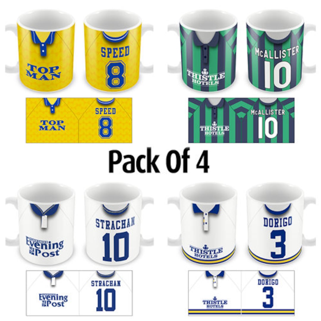 Leeds United Utd Retro Shirts Kits Mug Cup Collection Great Christmas ...