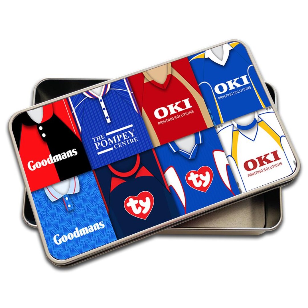 Portsmouth Retro Kit Montage Pencil Tin Case Great Pompey Fans Gift ...