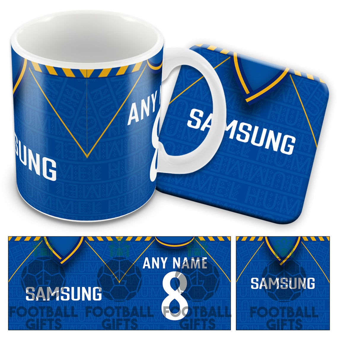 Wimbledon Home 1989 Retro Shirt Kit Personalised Printed Mug Cup and ...