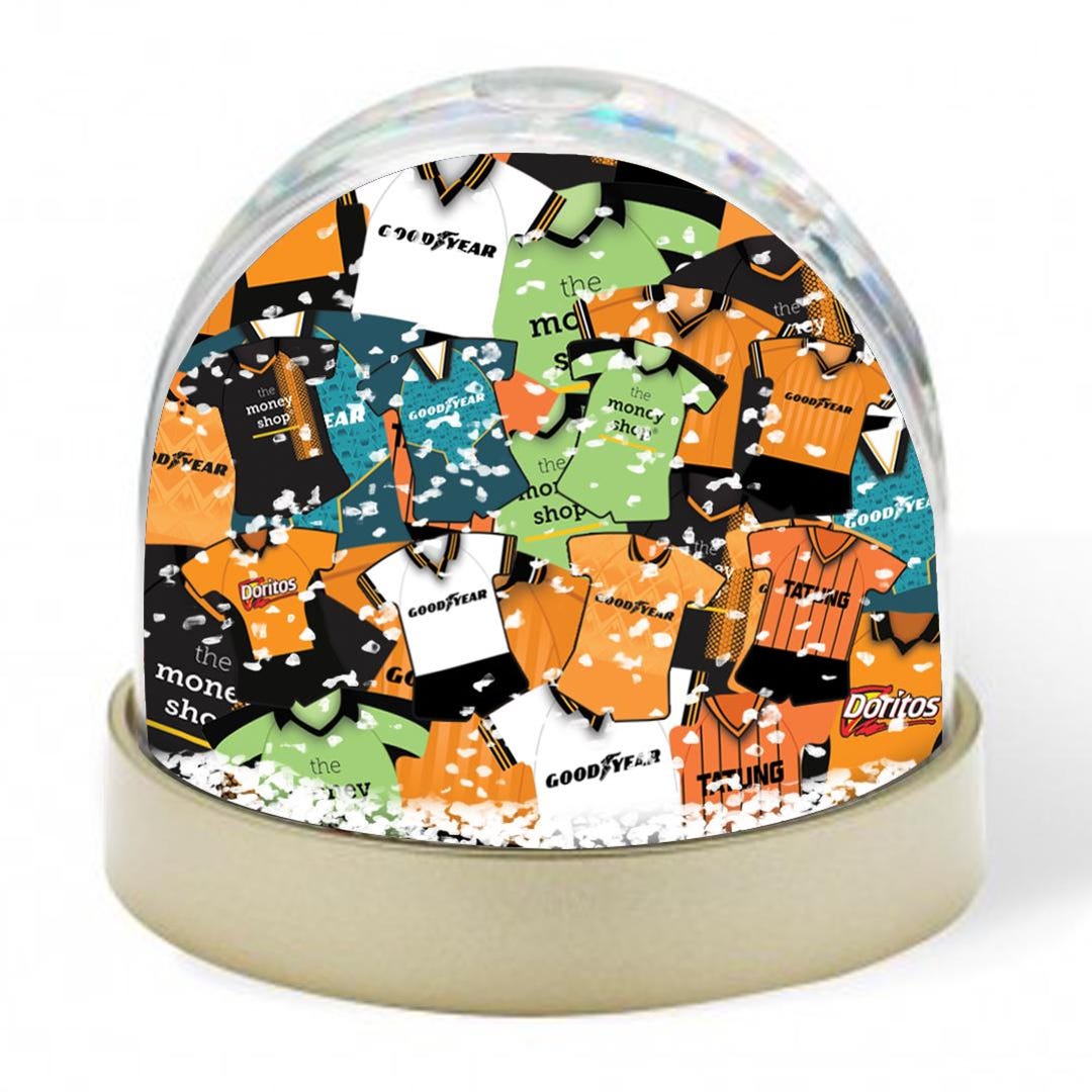 Wolves Retro Kit Mash Snow Globe Classic Kits Xmas Decoration Great ...
