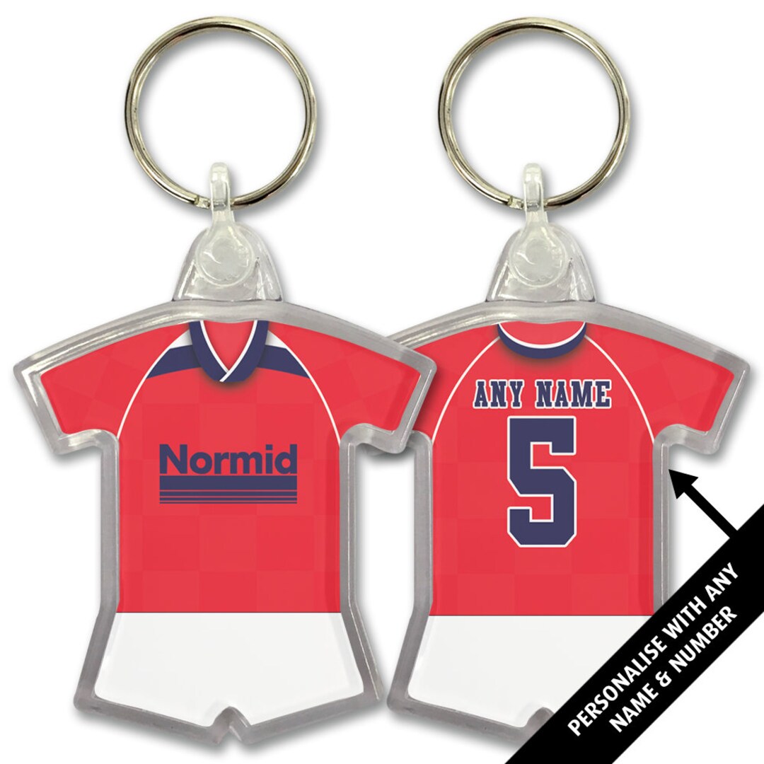 Bolton Away 1989 Retro Shirt Kit Personalised Keyring Key Chain Great ...