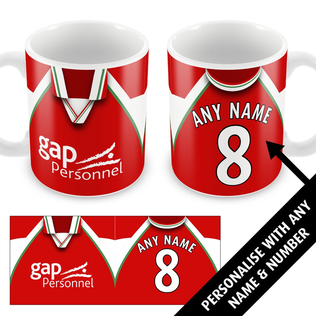 Wrexham Home 2002 Retro Shirt Kit Personalised Mug Cup Great - Etsy