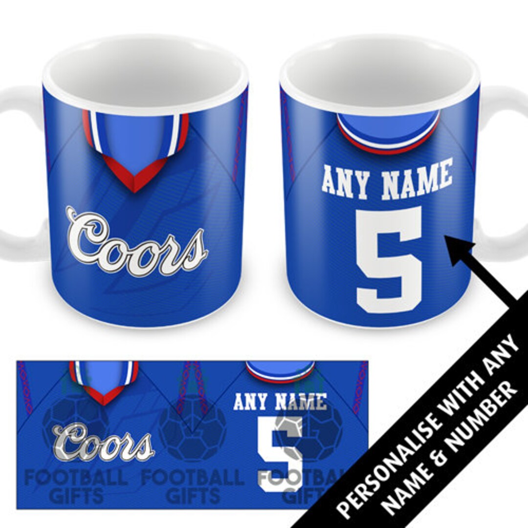 Chelsea 1994 Retro Home Shirt Kit Personalised Mug Cup Great Christmas ...