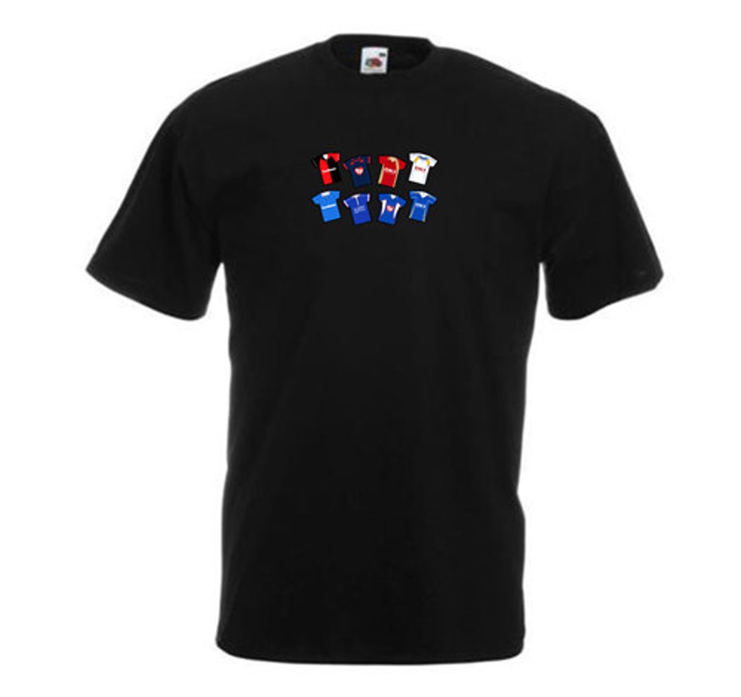 Portsmouth Retro Kits Black T-shirt Tshirt Tee | Great Gift for Pompey ...
