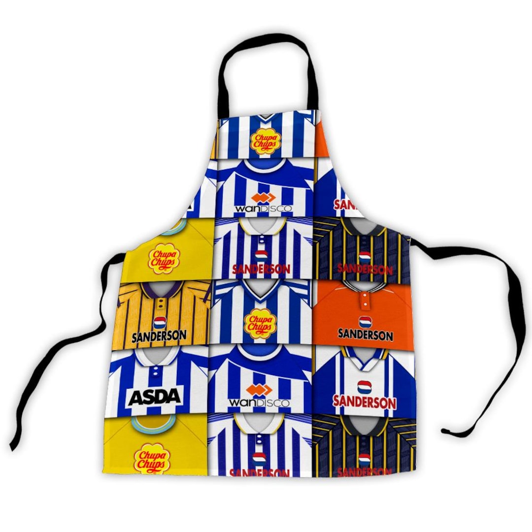 Sheff Wed Retro Shirt Classic Kits Shirts Adult Apron | Top Quality ...