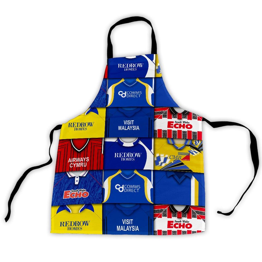 Cardiff Retro Shirt Classic Kits Shirts Adult Apron | Top Quality Great ...
