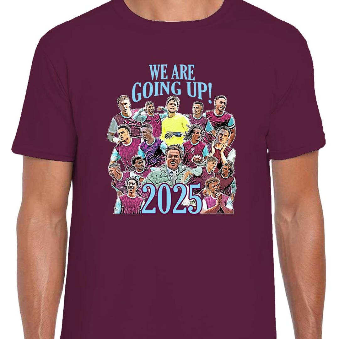 Burnley Promoted 2024-25 T-shirt Tee | Great Burnley Promotion Gift ...