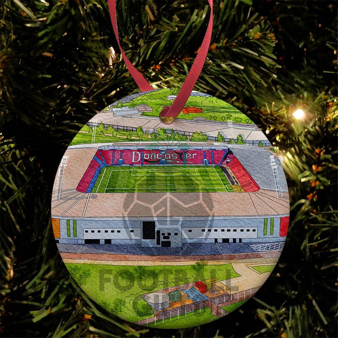 Doncaster Rovers Around the Grounds Eco-power Stadium Water Colour ...