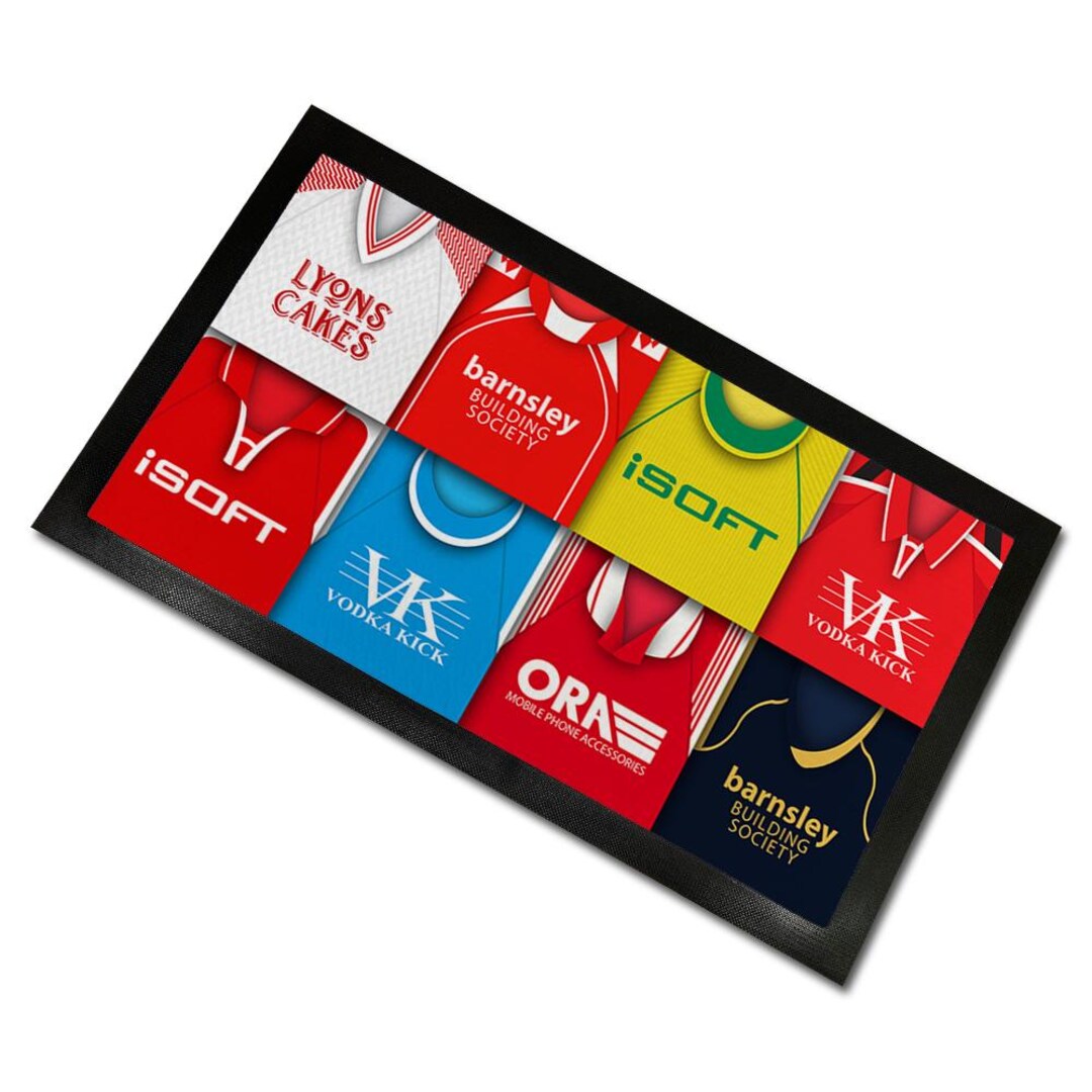 Barnsley Classic Shirts Retro Home & Away Shirts Kit Montage Bar Runner ...