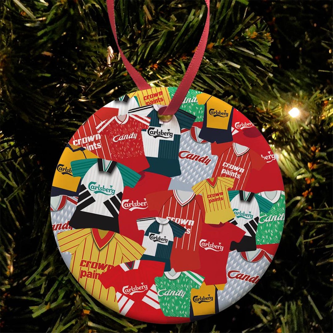 Liverpool Kit Mash Retro Shirt Kit Christmas Tree Decoration Bauble ...
