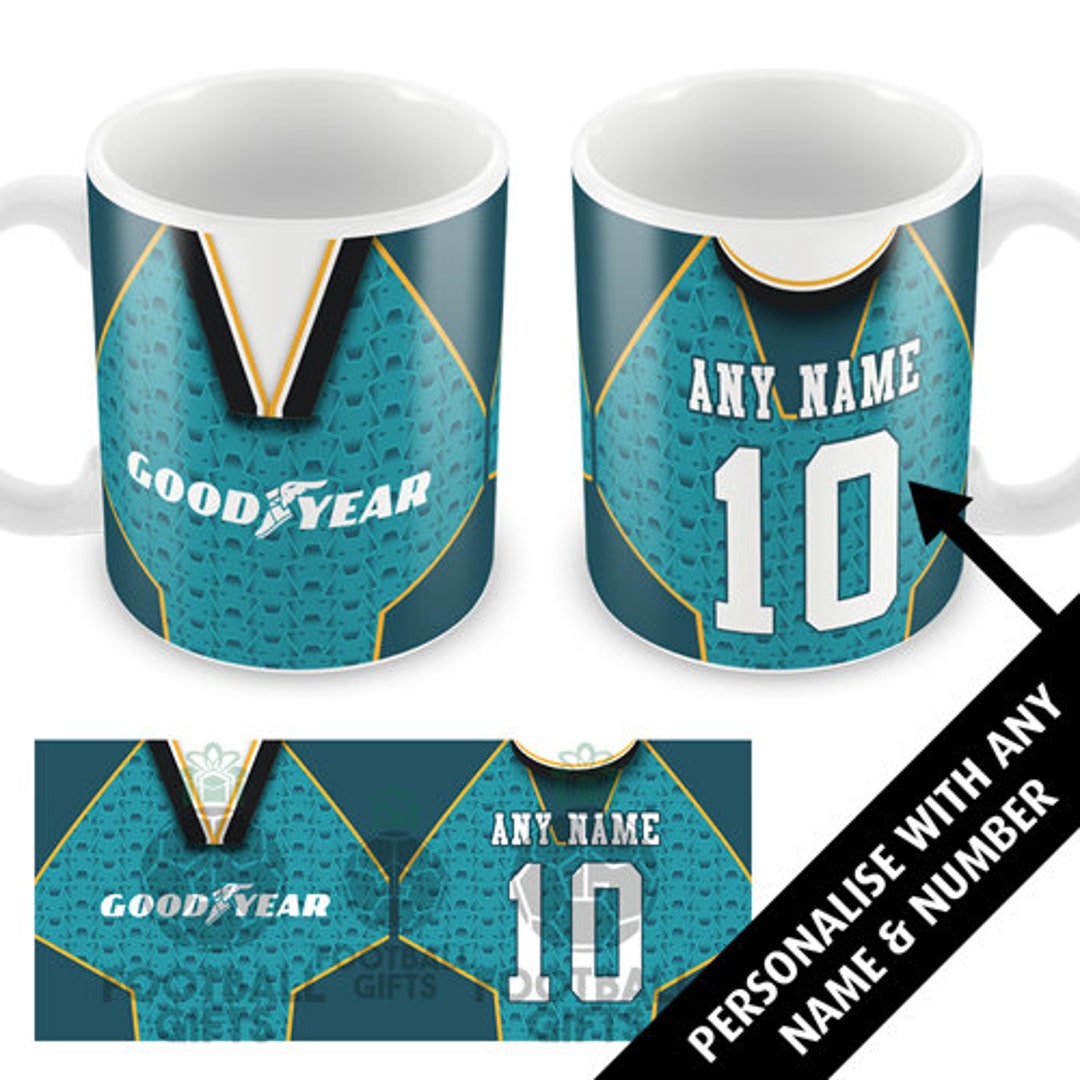 Wolves 1996 Retro Away Shirt Kit Personalised Mug Cup Great Christmas ...