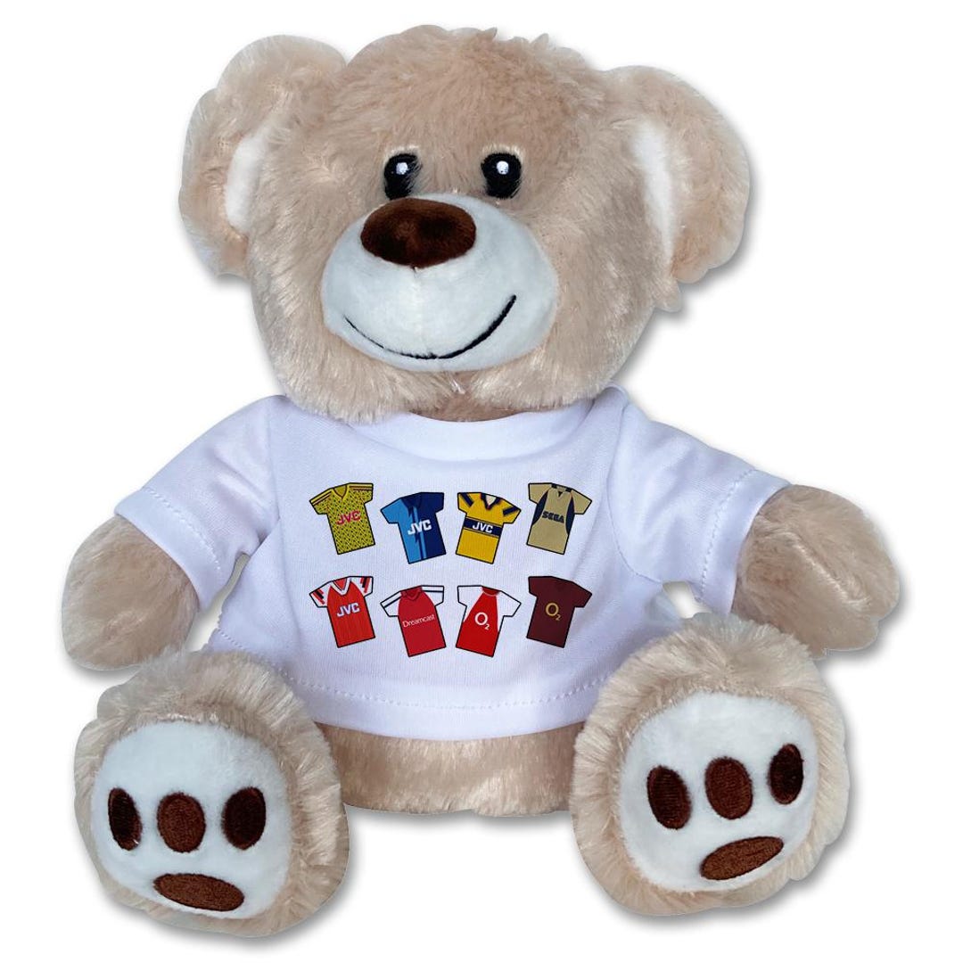 Arsenal Retro Shirt Classic Kits Teddy Bear Soft Toy Great Gunners Fans ...