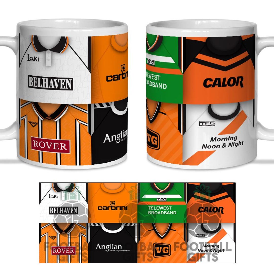 Dundee United Retro Shirt Classic Kits Shirts Montage Mug Cup Top ...