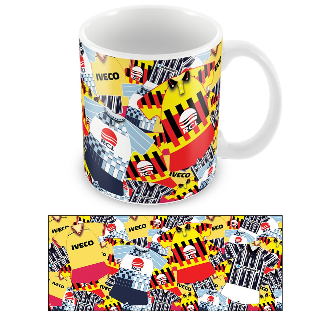 Watford Retro Shirt Classic Kits Mash up Mug Cup Top Quality Mug Great ...