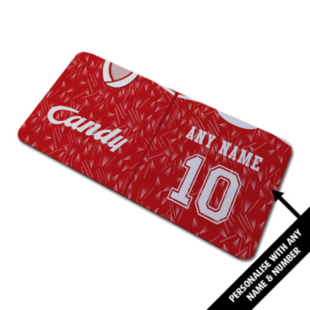 Liverpool 1989 Retro Home Shirt Kit Personalised Bar Runner Great ...