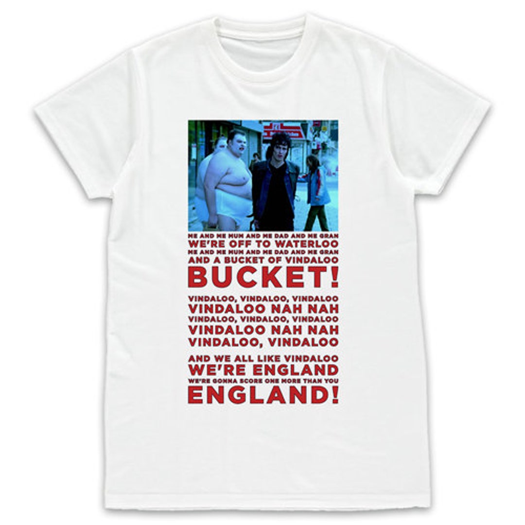 Vindaloo Football Soccer Anthem Song Lyrics T-shirt Tshirt Tee England ...