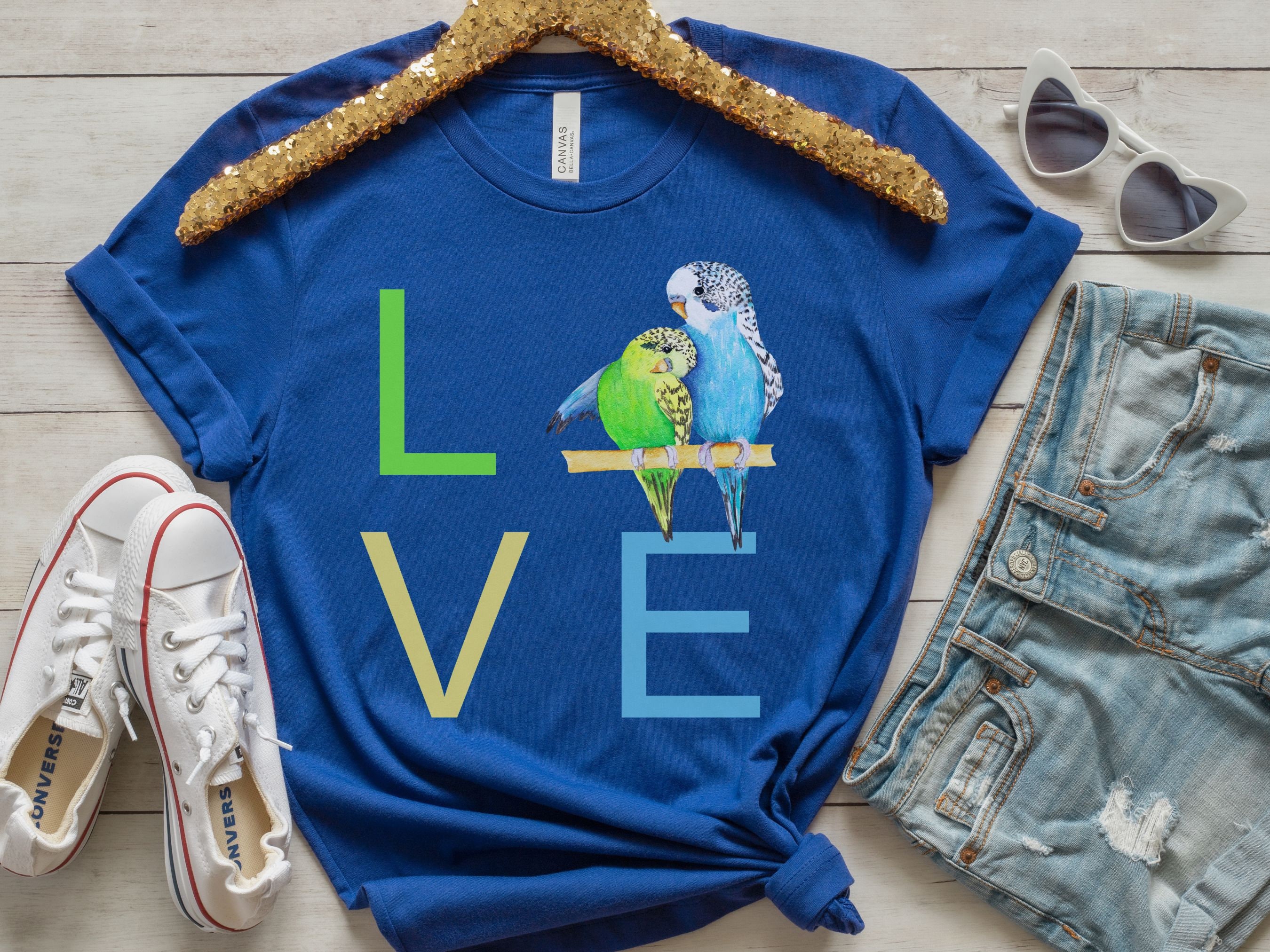 Parakeet Shirt Budgie Love Tee for Best Friend Bird Lady - Etsy