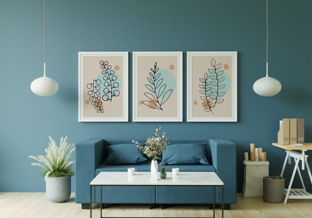 Wall Art Set, Printable Wall Art, Modern Art, Digital Art, Mid Century ...