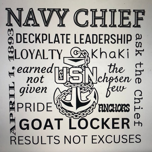 Navy Chief - Etsy