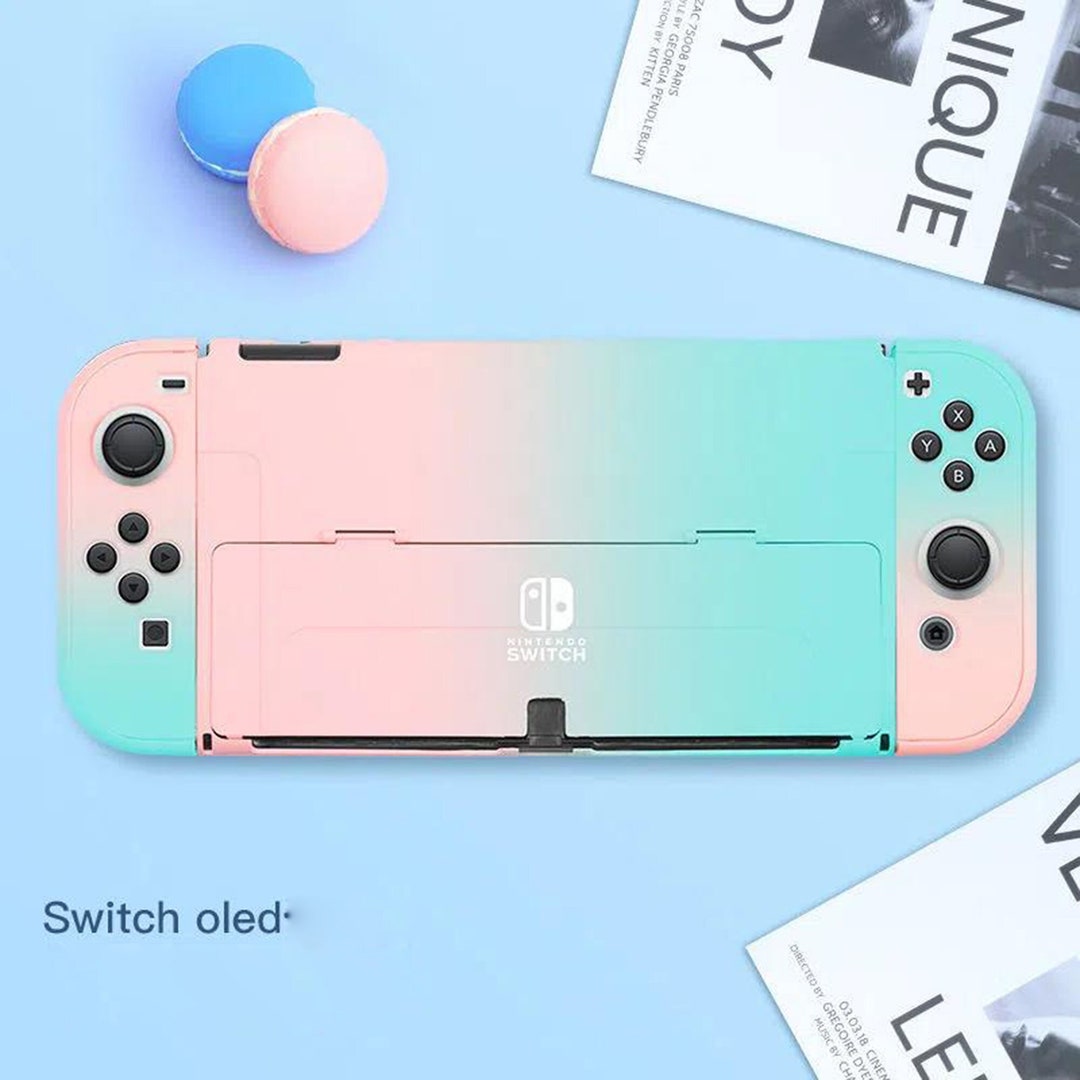 Nintendo Switch Gradient Colors Travel White Cover,tpu Protective Case ...