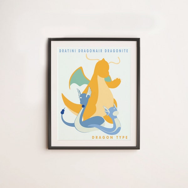 Dragonite Posters - Etsy