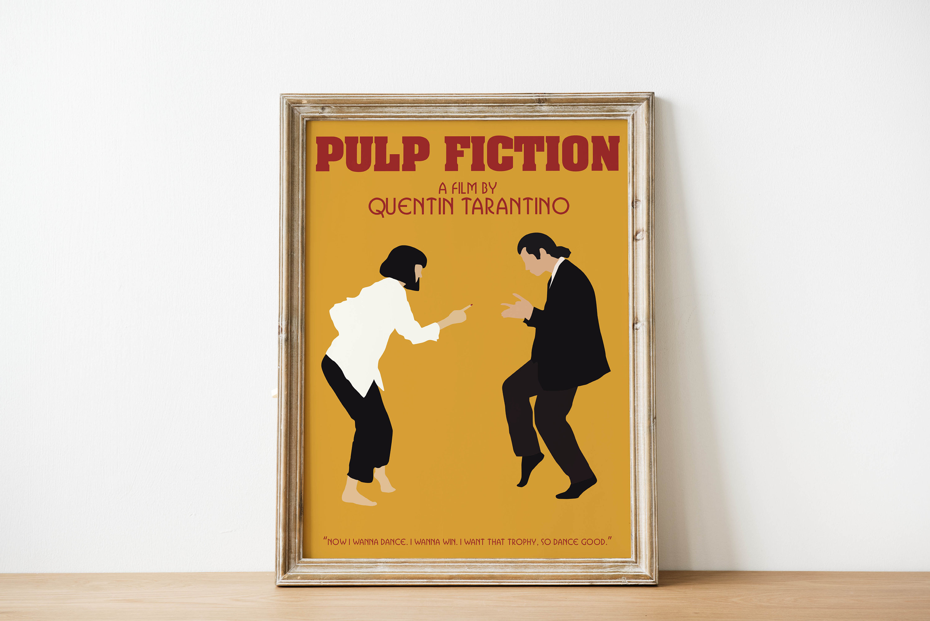 Pulp Fiction Movie Poster Minimalist
