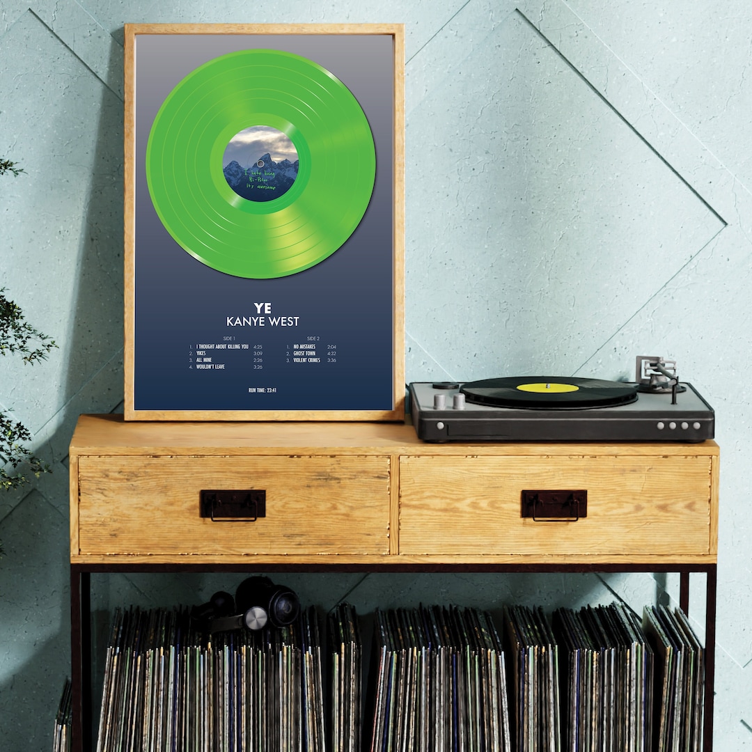 YE Album Instant Download / Music Album / Music Poster / Kanye West ...