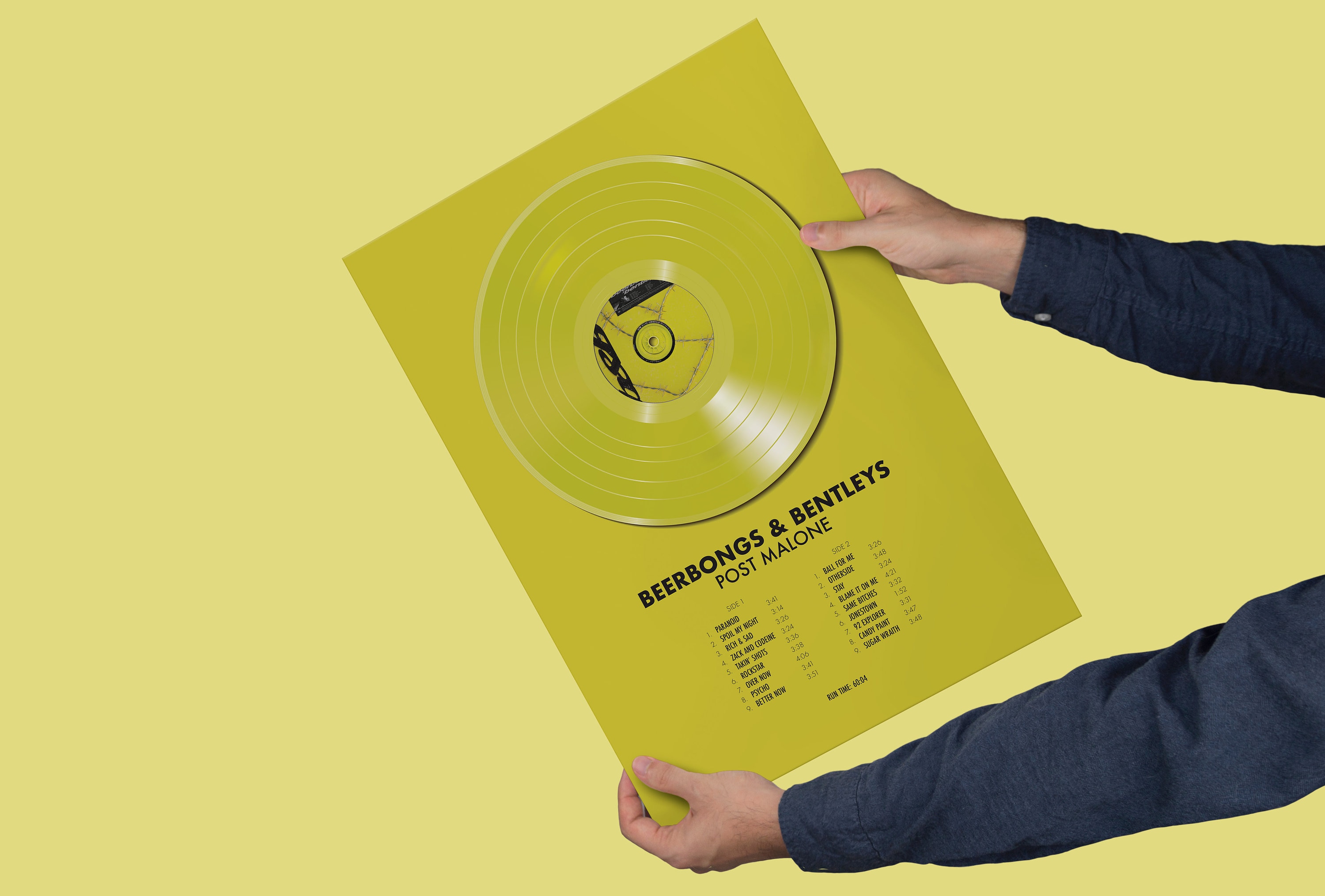 Beerbong & Bentleys Album Instant Download / Album / Music Poster ...