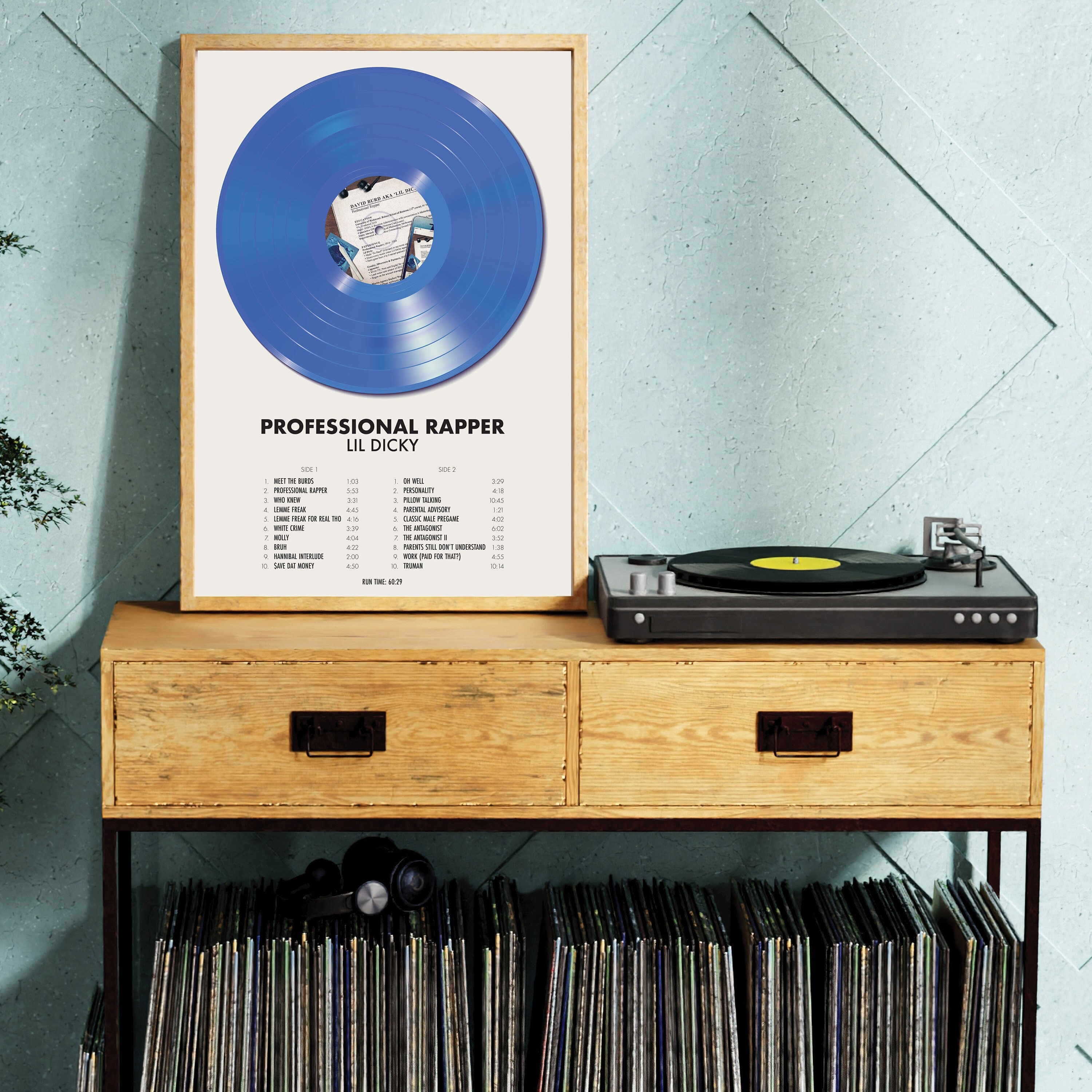 Professional Rapper Album Instant Download / Album / Music Poster / Lil ...