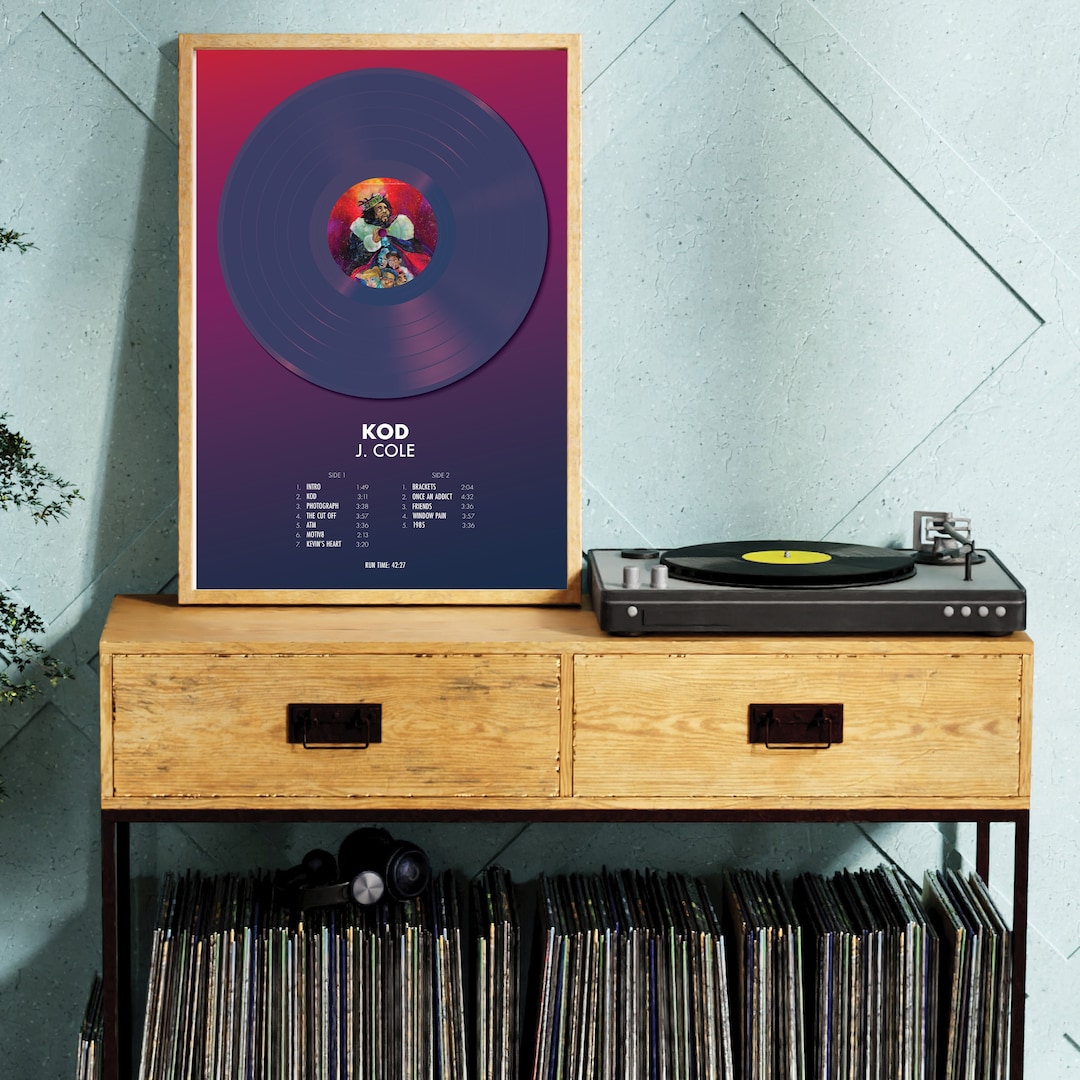 KOD Album Instant Download / Album / Music Poster / J. Cole / Vinyl ...