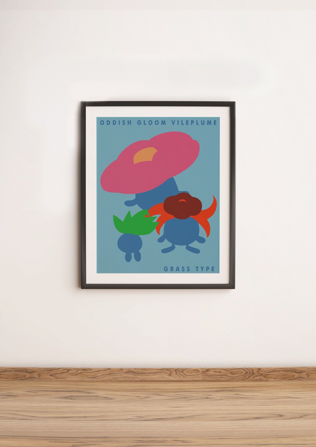 Oddish / Gloom / Vileplume / Pokemon Instant Download / Poster Download ...