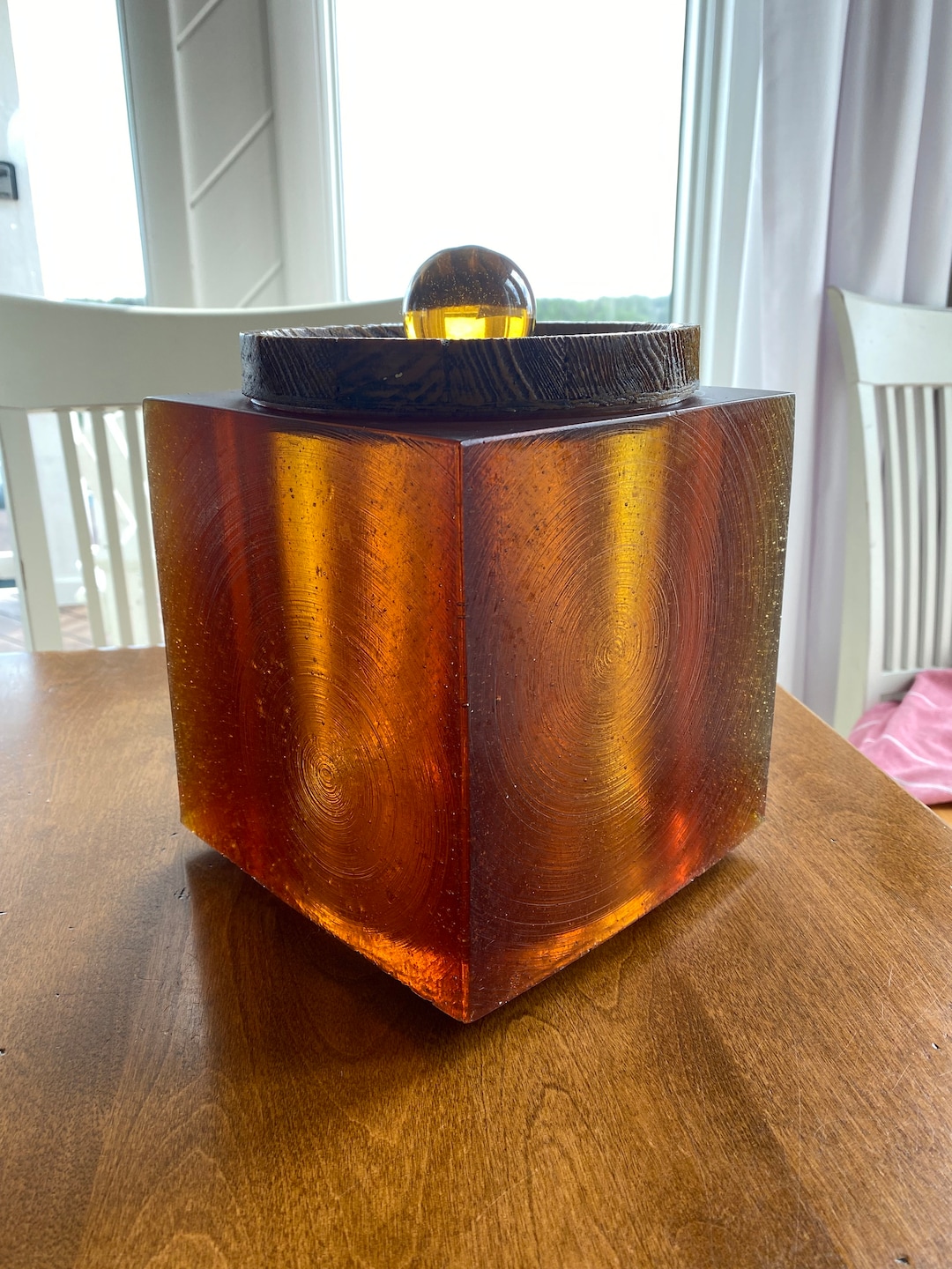 MCM Colorflo Amber Lucite Ice Bucket - Etsy