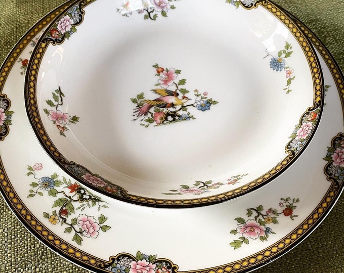 Vintage Noritake Pheasant China Set - Etsy