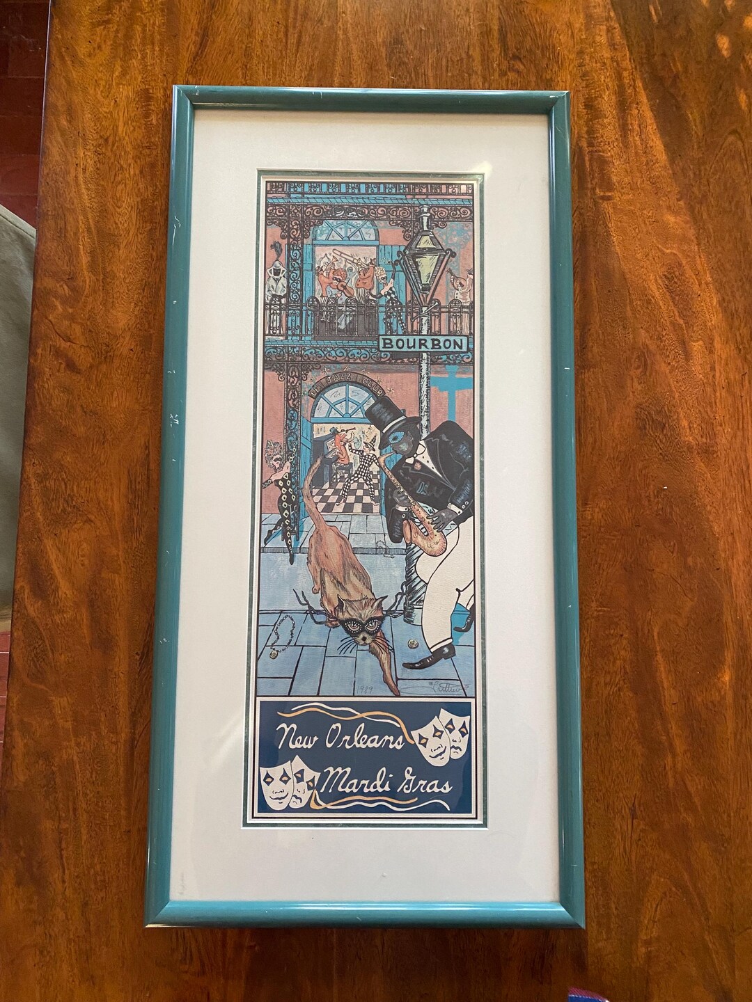 1989 George Lutrell New Orleans Mardi Gras Print - Etsy