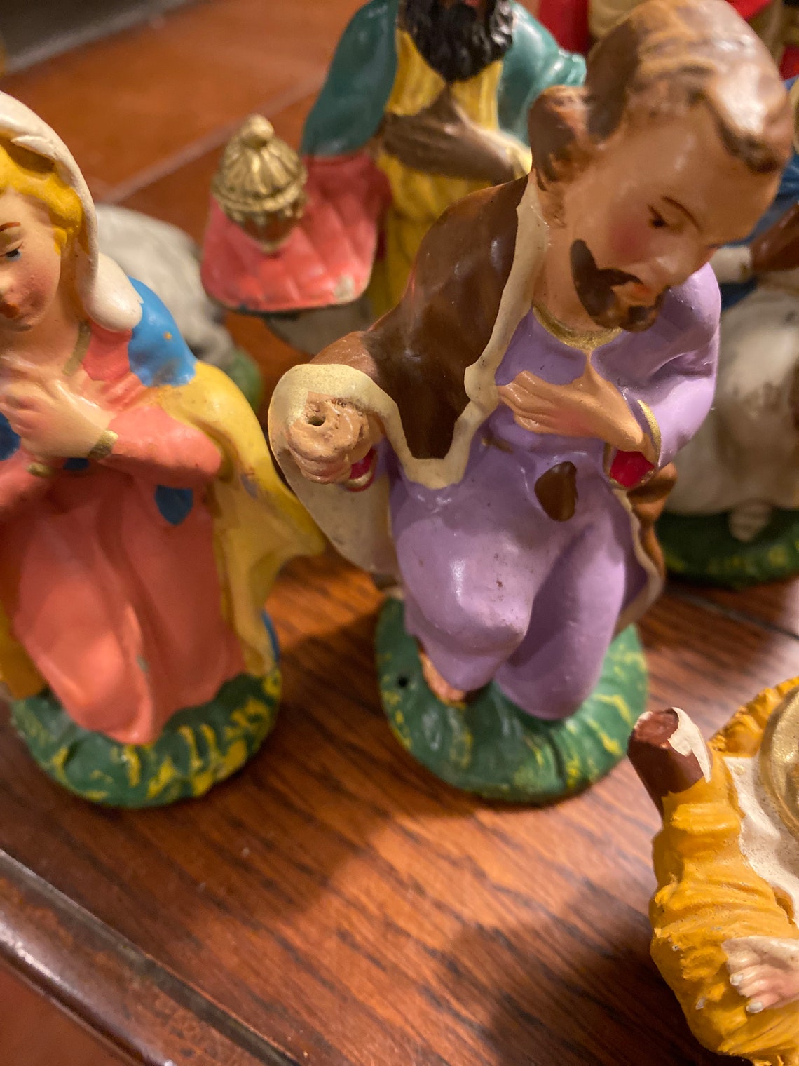 Vintage Italian Nativity Scene Figures - Etsy