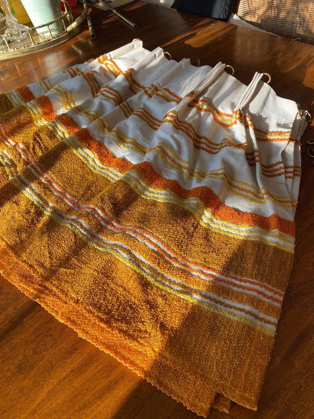 Four Vintage 70s Sears Cafe Curtains - Etsy