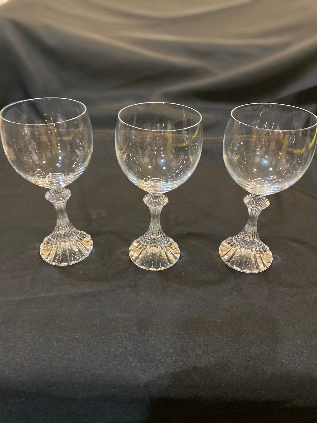 Three Mikasa “the Ritz” Wine Glasses - Etsy