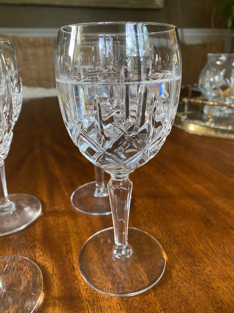 Six Gorham Crystal Wine Glasses - Etsy